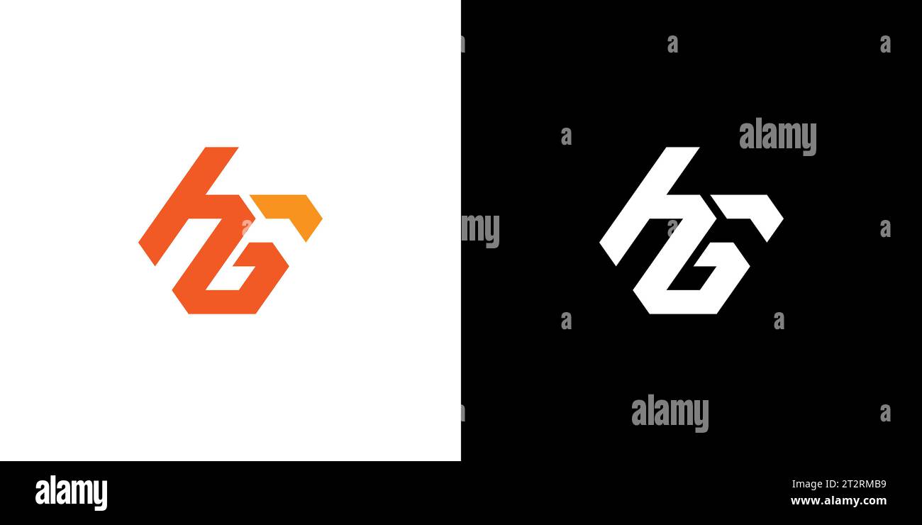hG logo, hG Monogram, Initial hG Logo, Letter hG logo, Icon, Vector ...