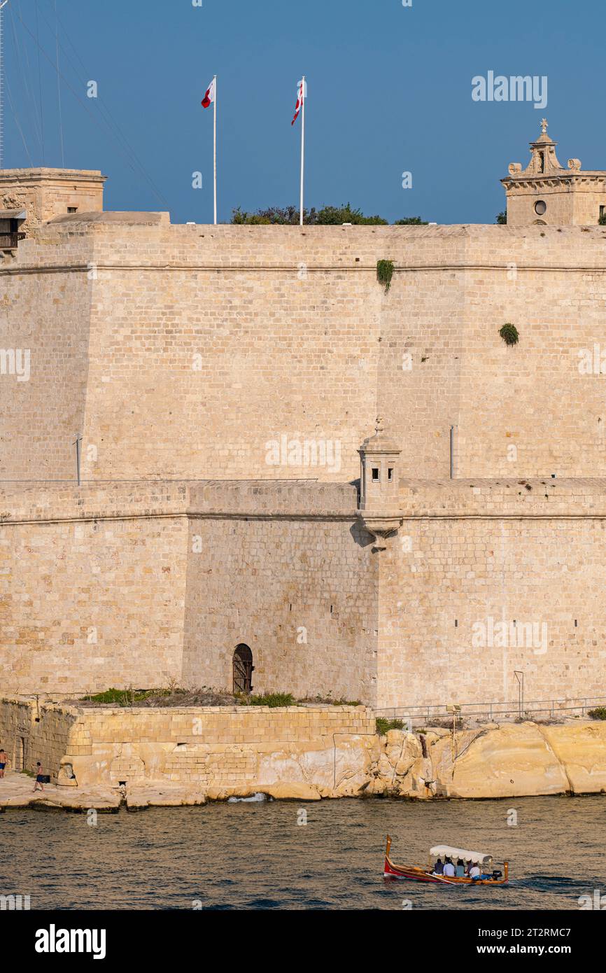 The Maltese Dghajsa (similar to a gondola) transports passengers ...