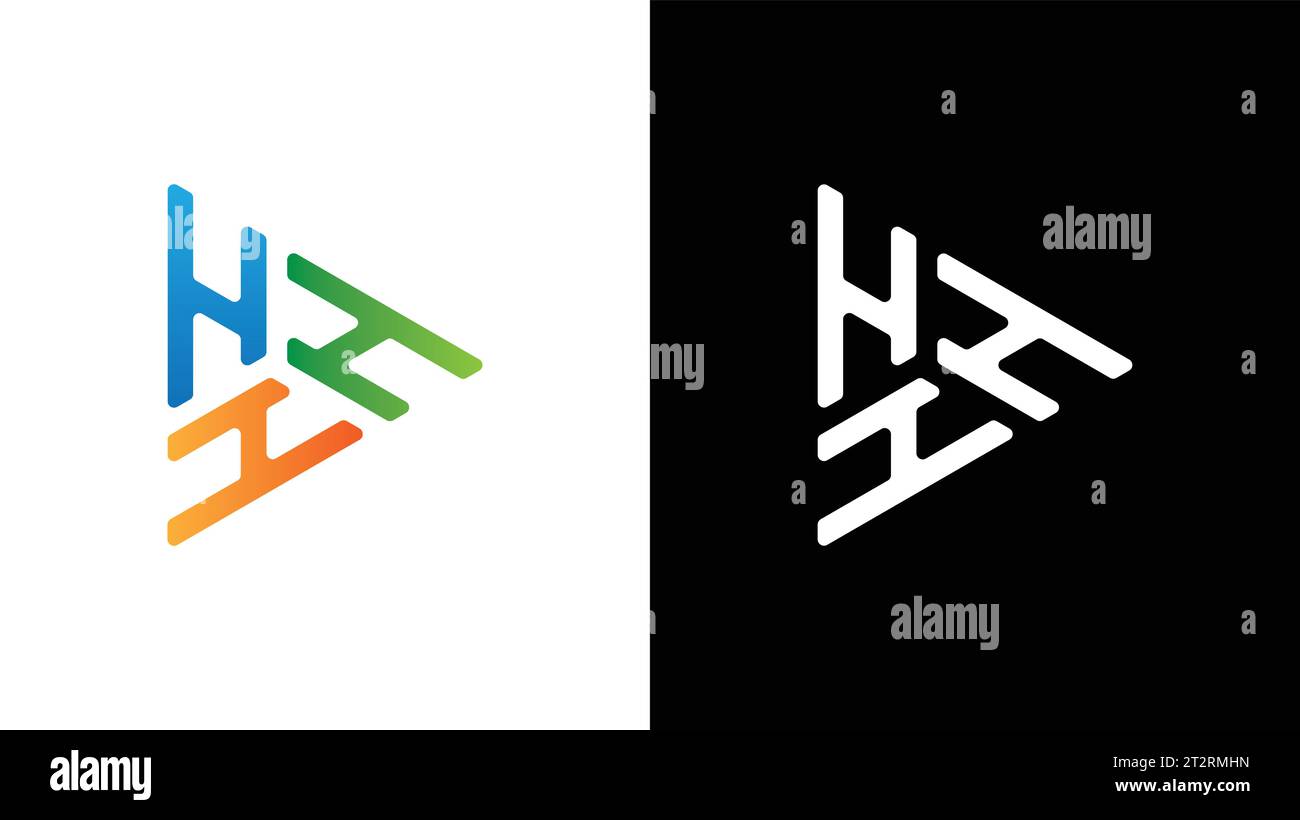 H rotate logo hi-res stock photography and images - Alamy