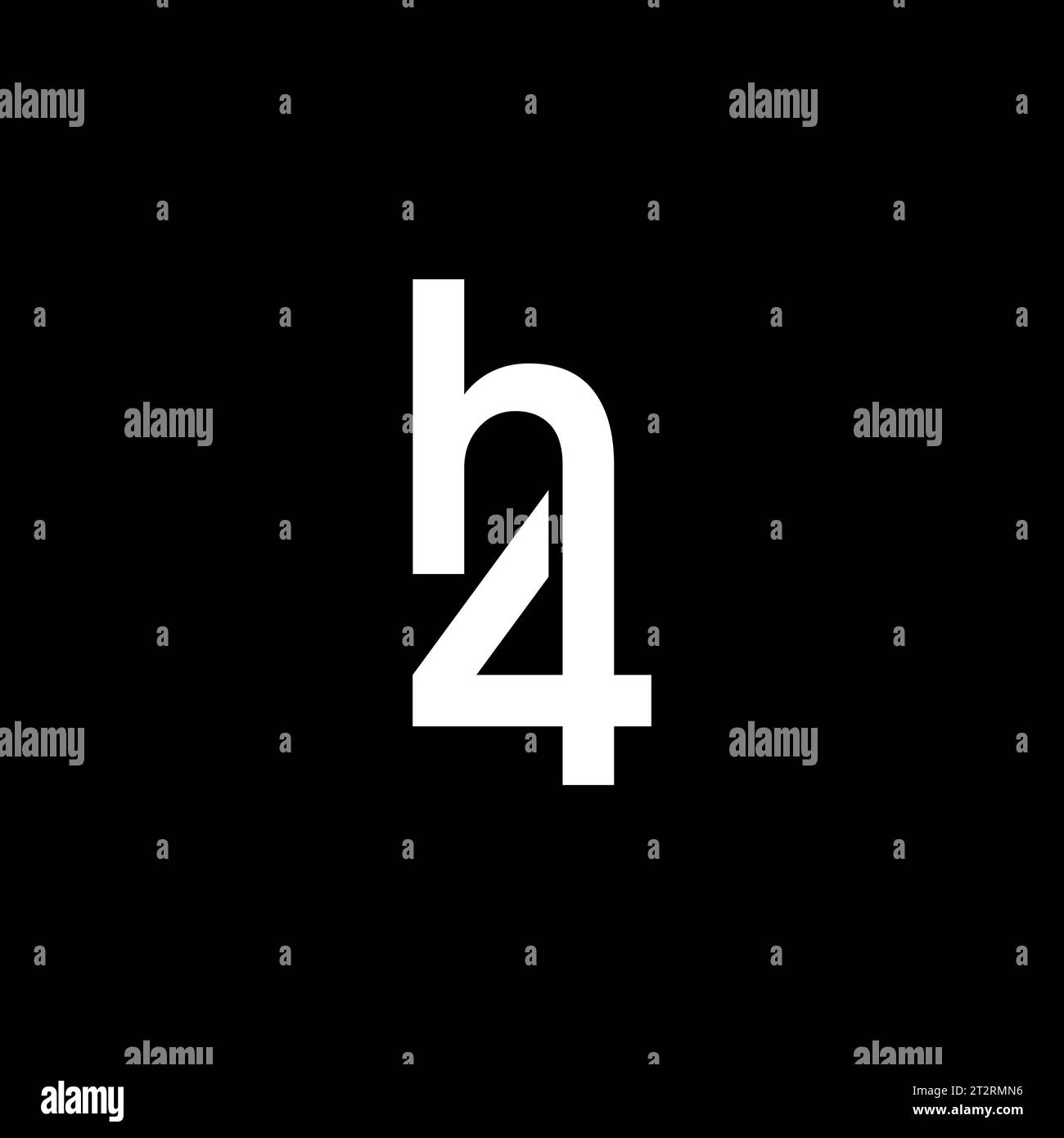 Initial h4 logo hi-res stock photography and images - Alamy