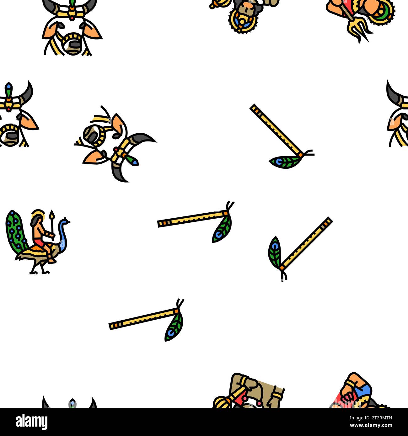 hinduism india hindu god religion vector seamless pattern Stock Vector ...