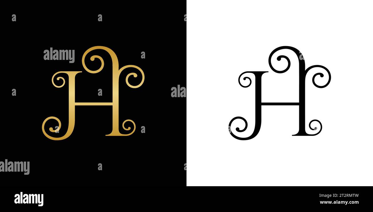 H fashion logo Stock Vector Images - Alamy