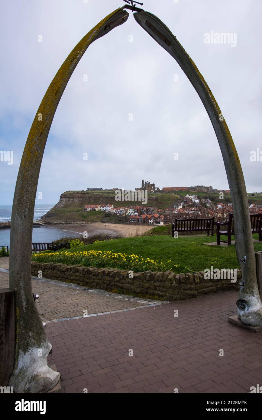 Whitby, View, Whale Bones Stock Photo - Alamy