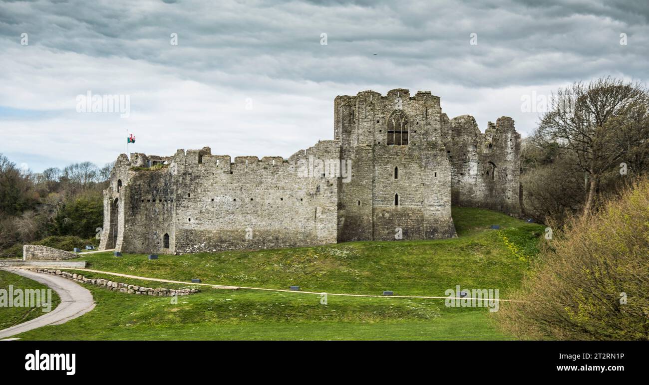 Oystermouth Castle, Swansea, Wales, UK Stock Photo - Alamy