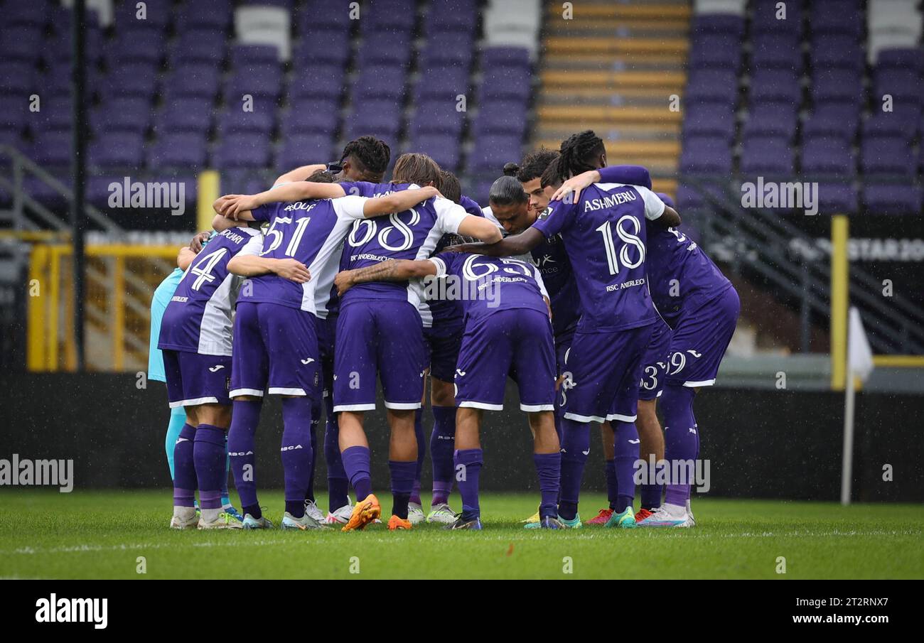 Brussels, Belgium. 21st Oct, 2023. RSCA Futures' players pictured at ...
