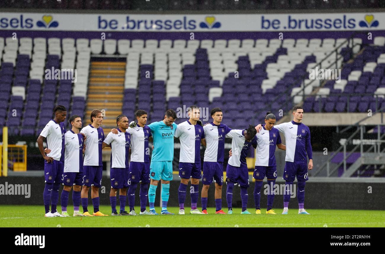 Brussels, Belgium. 21st Oct, 2023. RSCA Futures' players pictured at ...