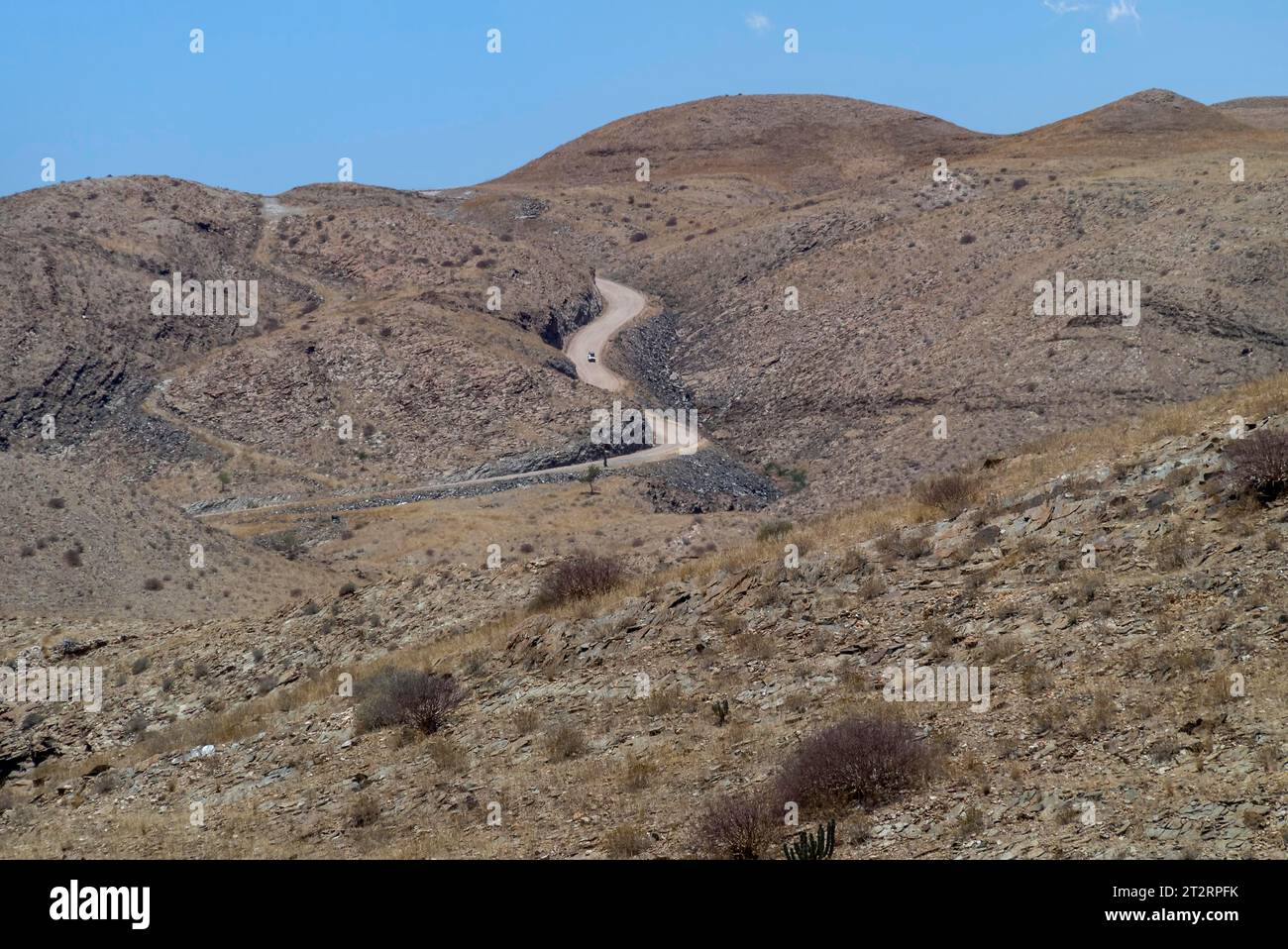 Landscape at Kuiseb Pass, Road C14 to Solitaire, Namibia Stock Photo ...