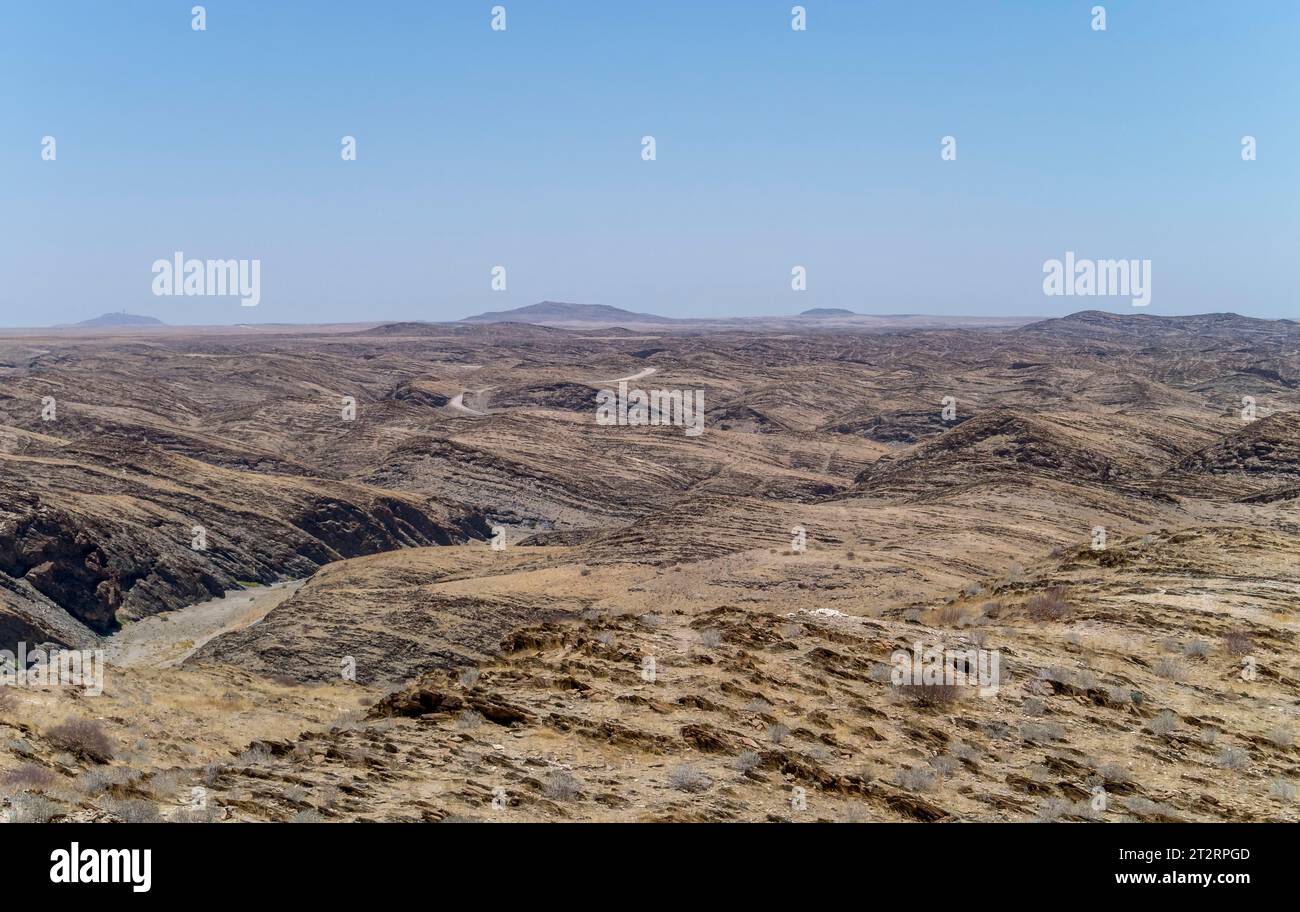 Landscape at Kuiseb Pass, Kuiseb Canyon, Road C14, Namibia Stock Photo ...