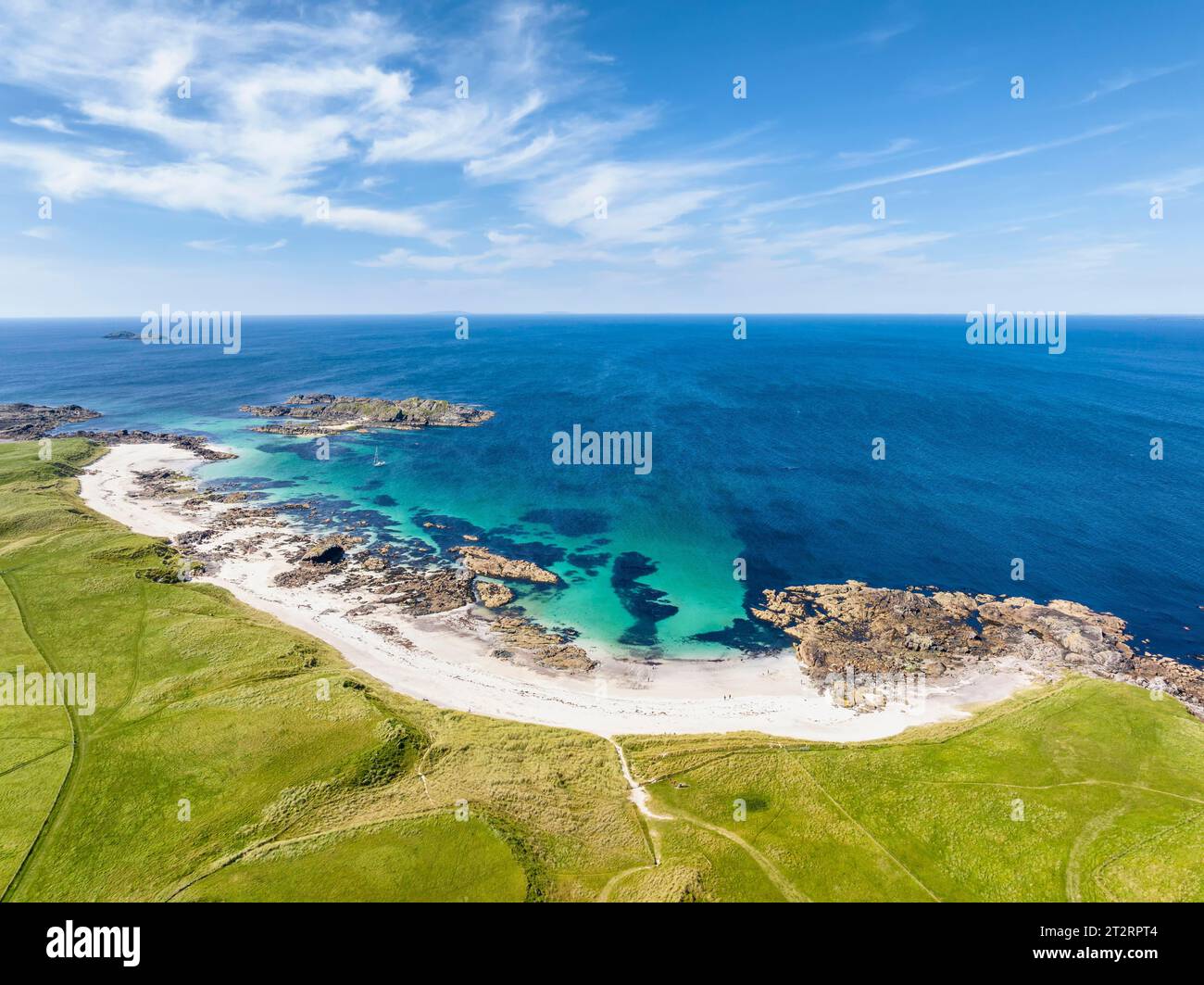 Aerial view of traigh beach hi-res stock photography and images - Alamy