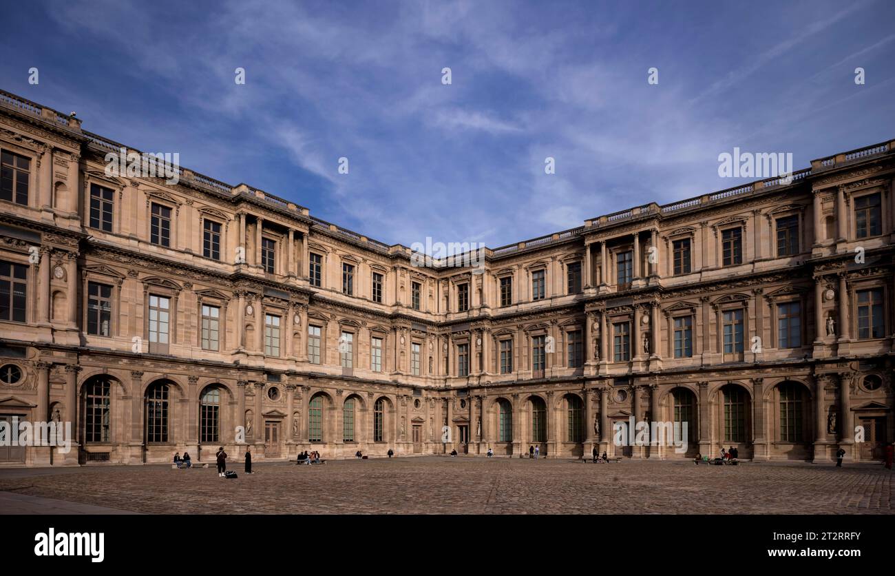 Louvre palace art museum hi-res stock photography and images - Alamy