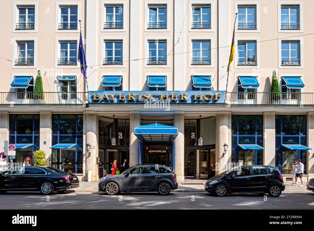Hotel Bayerischer Hof, facade, luxury, Munich Security Conference venue ...