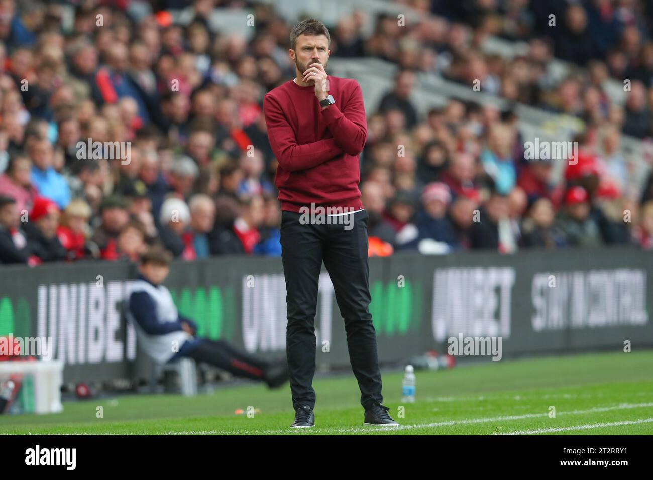 Michael Carrick manager of Middlesbrough during the Sky Bet ...