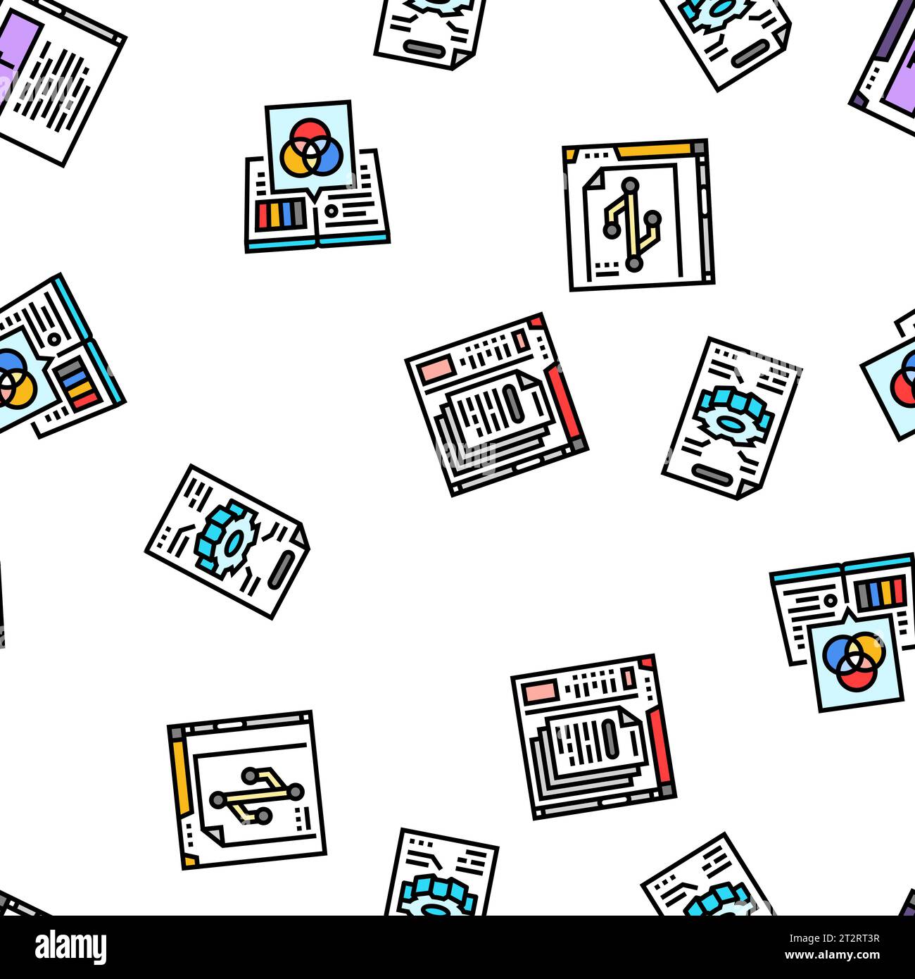 technical writer doc seamless pattern vector Stock Vector Image & Art ...