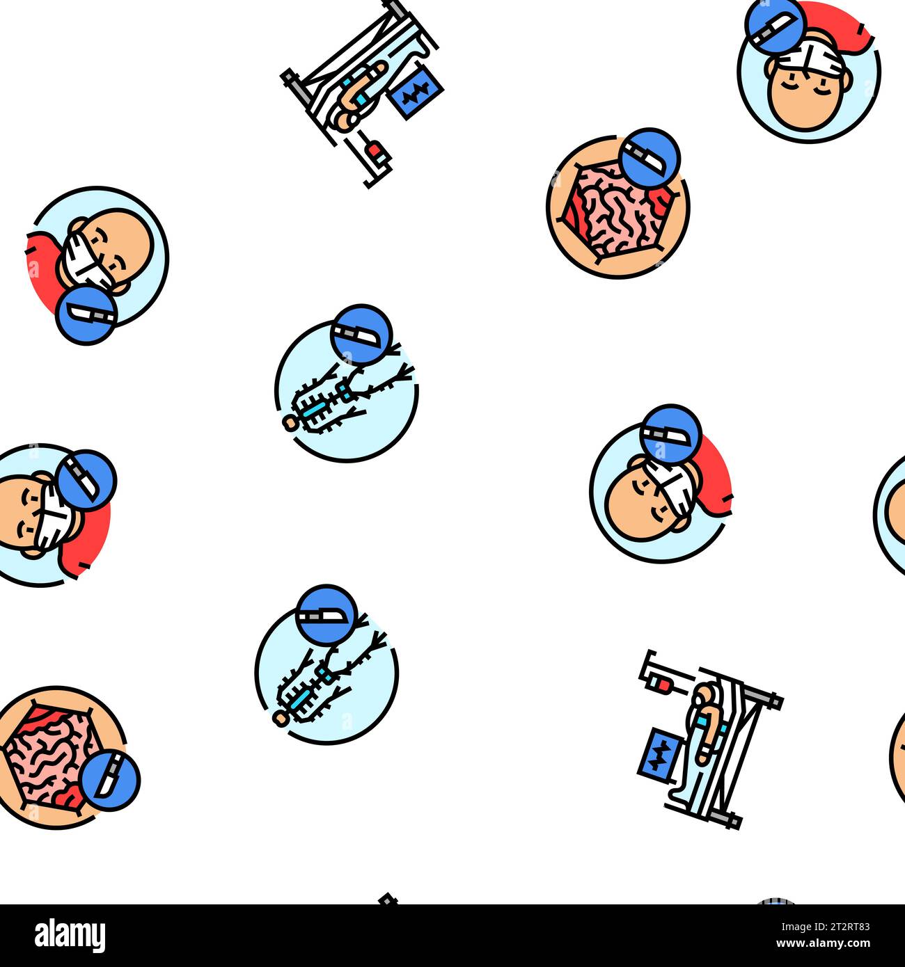 surgeon doctor hospital seamless pattern vector Stock Vector Image ...