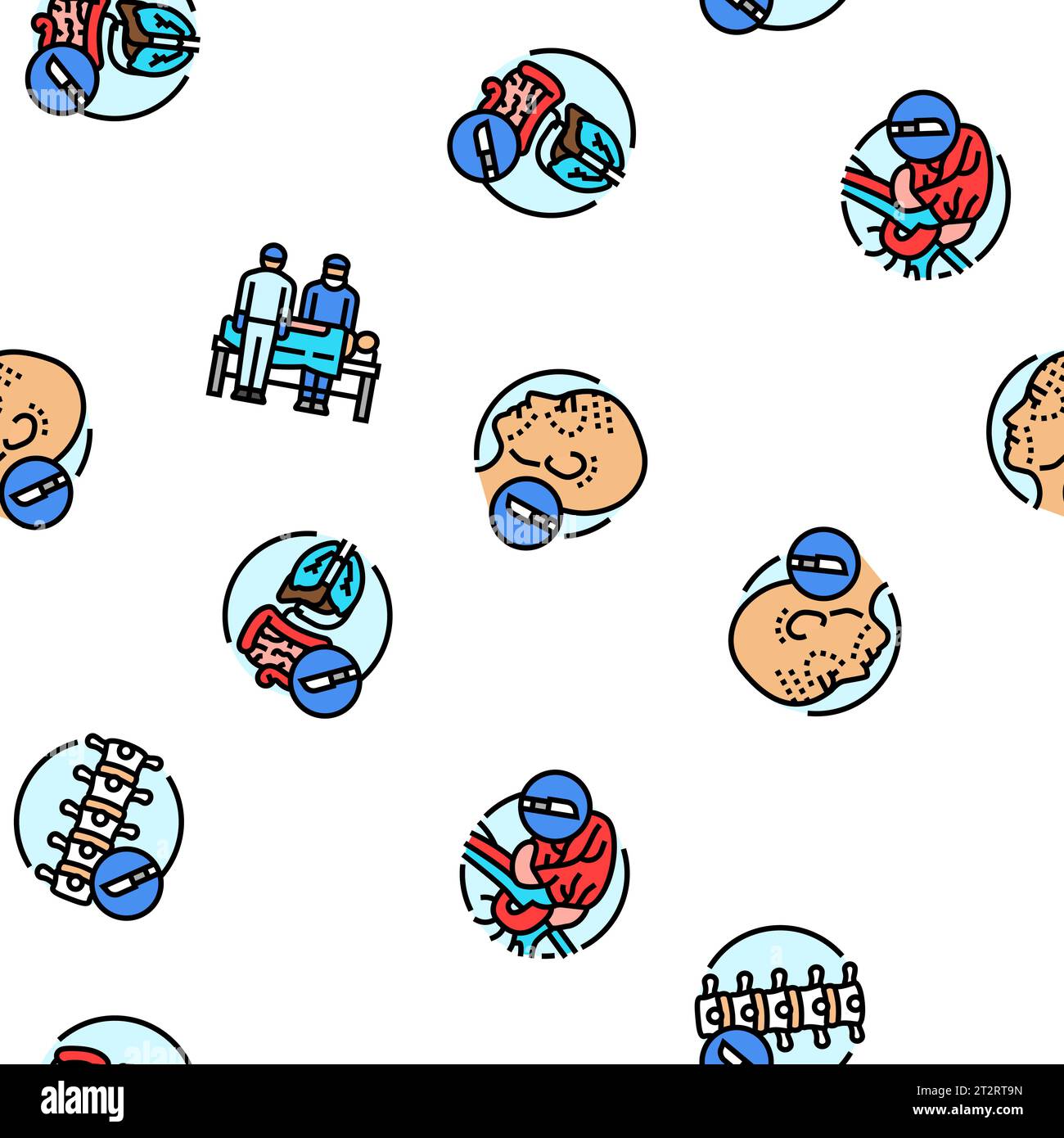 surgeon doctor hospital seamless pattern vector Stock Vector Image ...