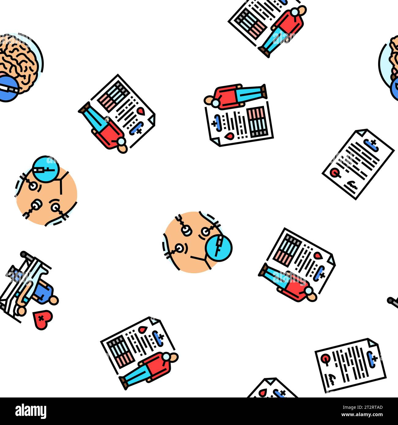 surgeon doctor hospital seamless pattern vector Stock Vector Image ...