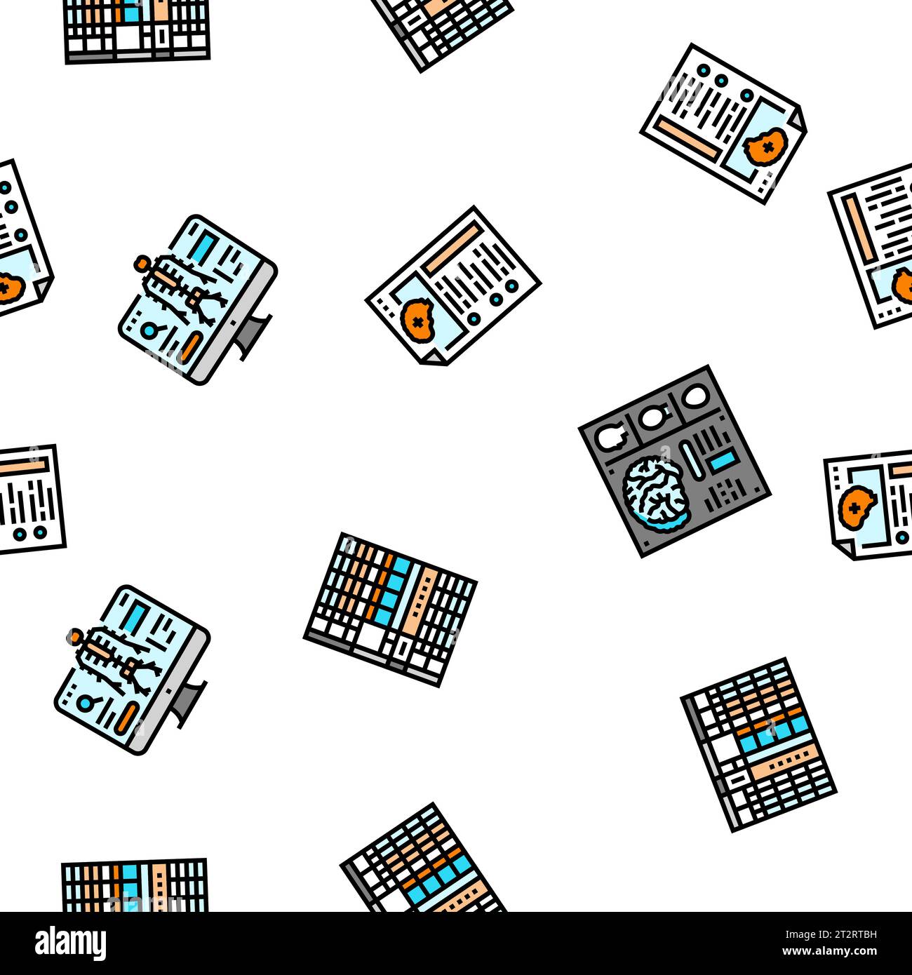 brain neurologist doctor seamless pattern vector Stock Vector Image & Art - Alamy