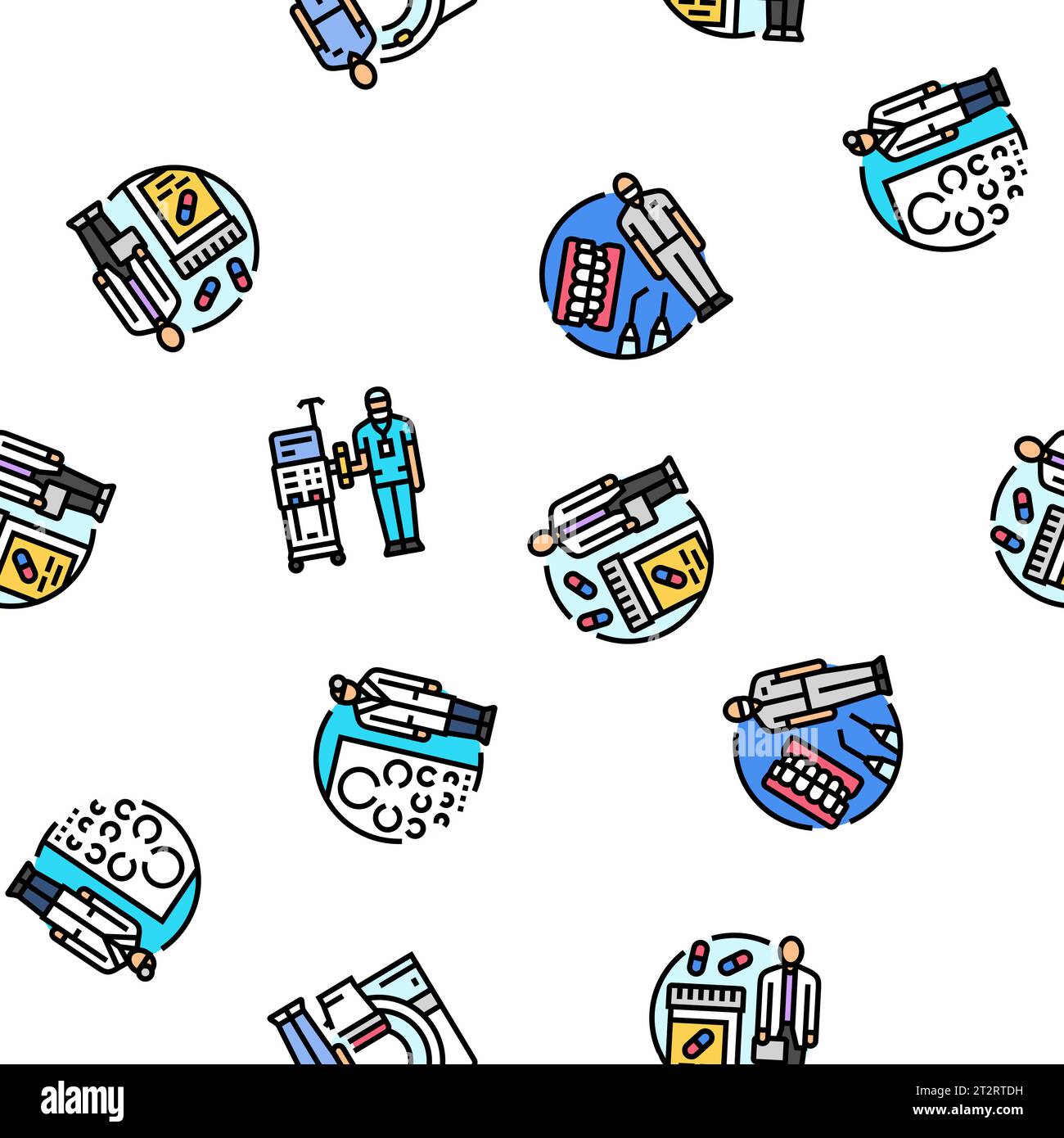 medical technician seamless pattern vector Stock Vector Image & Art - Alamy