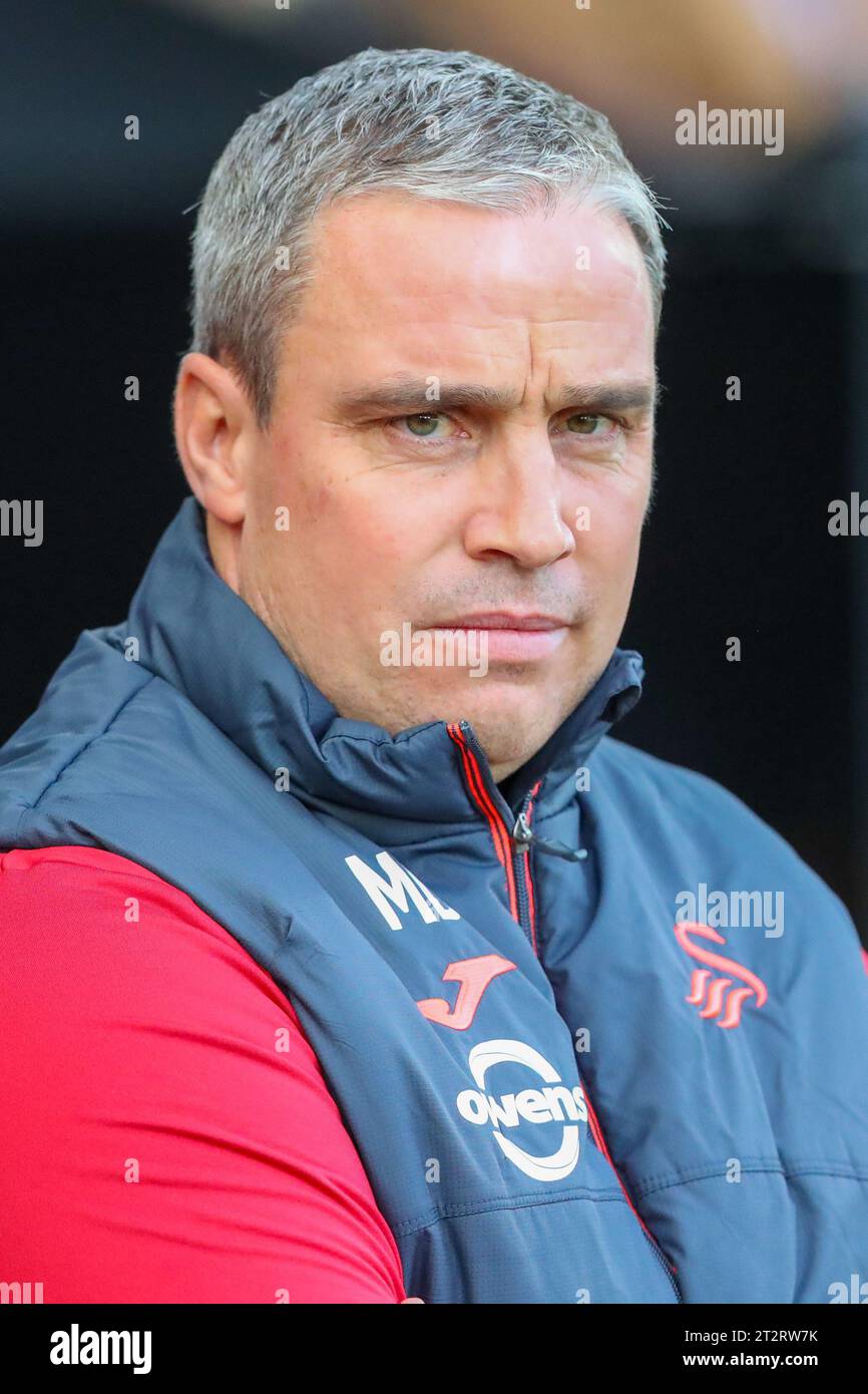 Michael Duff Manager of Swansea City during the Sky Bet Championship ...