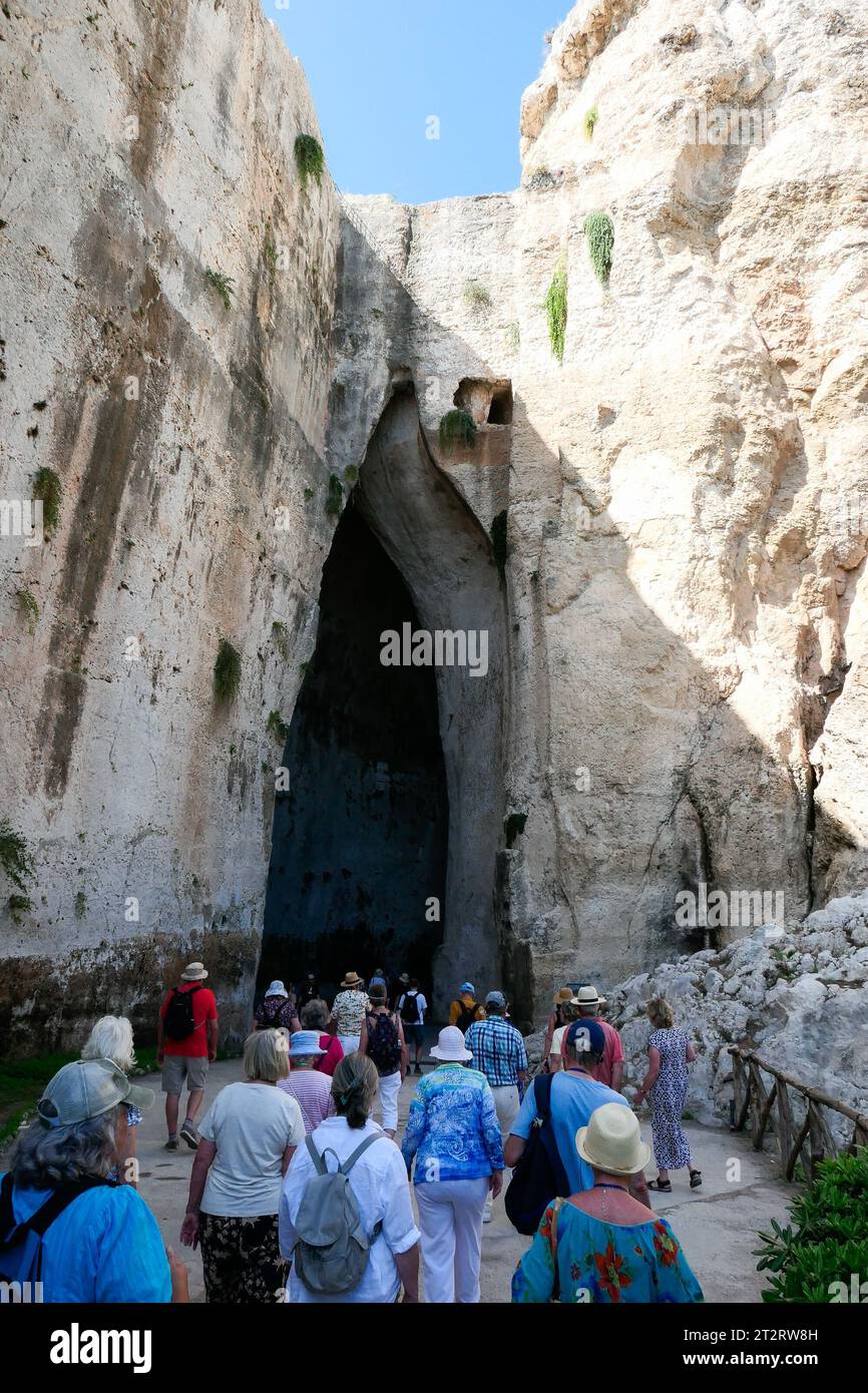 Syracuse entrance to quarry Stock Photo - Alamy