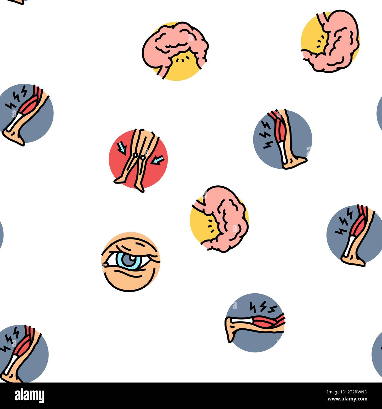 disease symptom health seamless pattern vector Stock Vector Image & Art ...