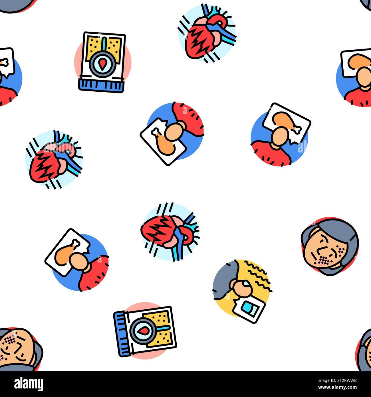 disease symptom health seamless pattern vector Stock Vector Image & Art ...