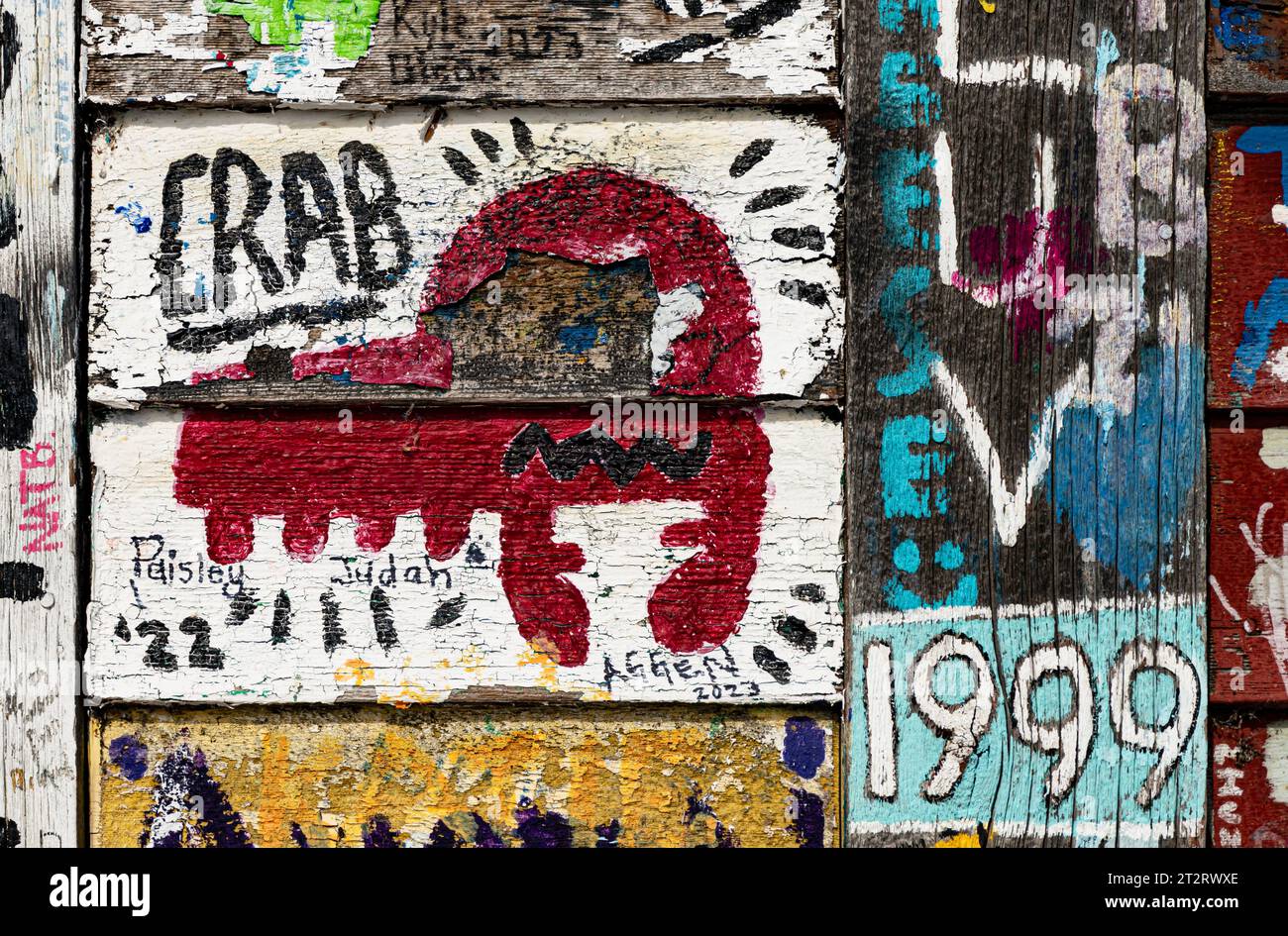 Graffiti is not only allowed but encouraged on the Anderson Dock ...