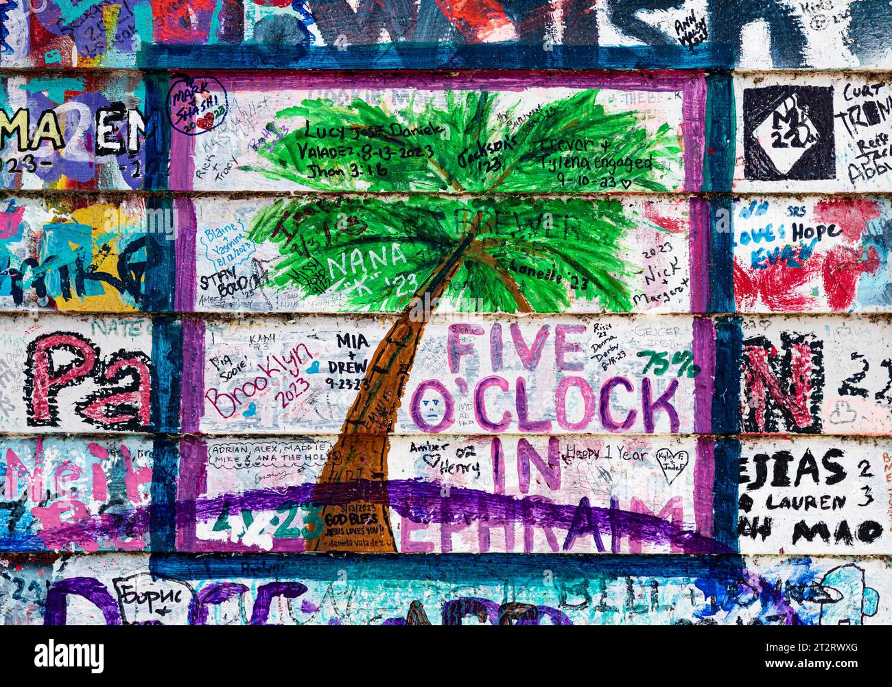 Graffiti is not only allowed but encouraged on the Anderson Dock ...