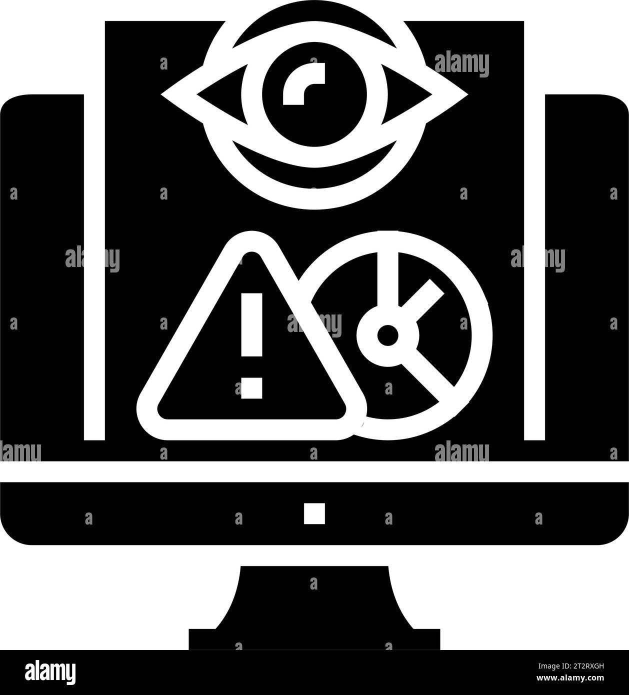 monitoring risk glyph icon vector illustration Stock Vector Image & Art ...