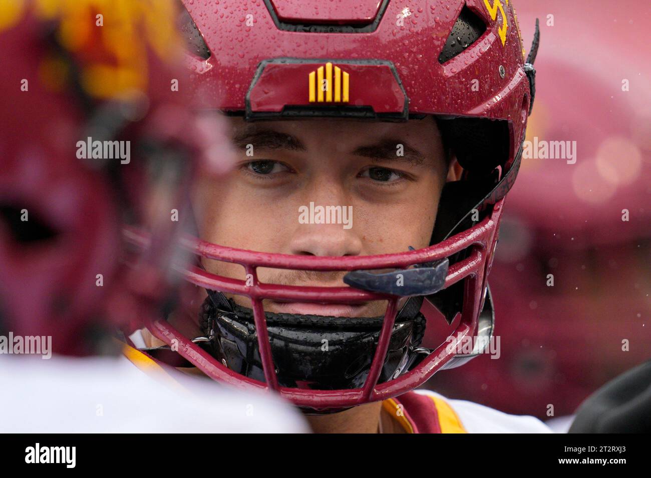 Iowa State's Myles Mendeszoon stands on the sidelines during an NCAA ...