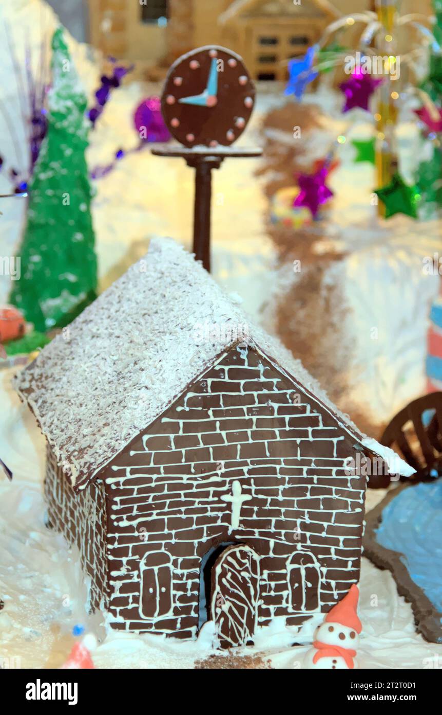 Gingerbread house Christmas tradition Stock Photo - Alamy