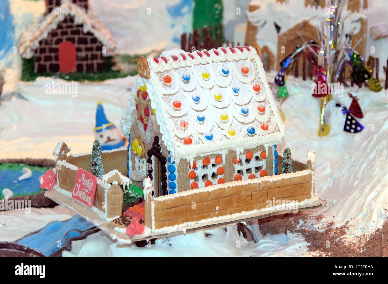 Gingerbread house Christmas tradition Stock Photo - Alamy