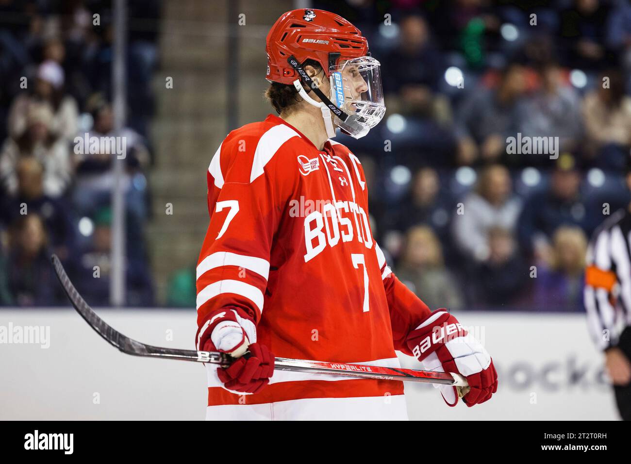 October 20, 2023: Boston University defenseman Case McCarthy (7) during ...