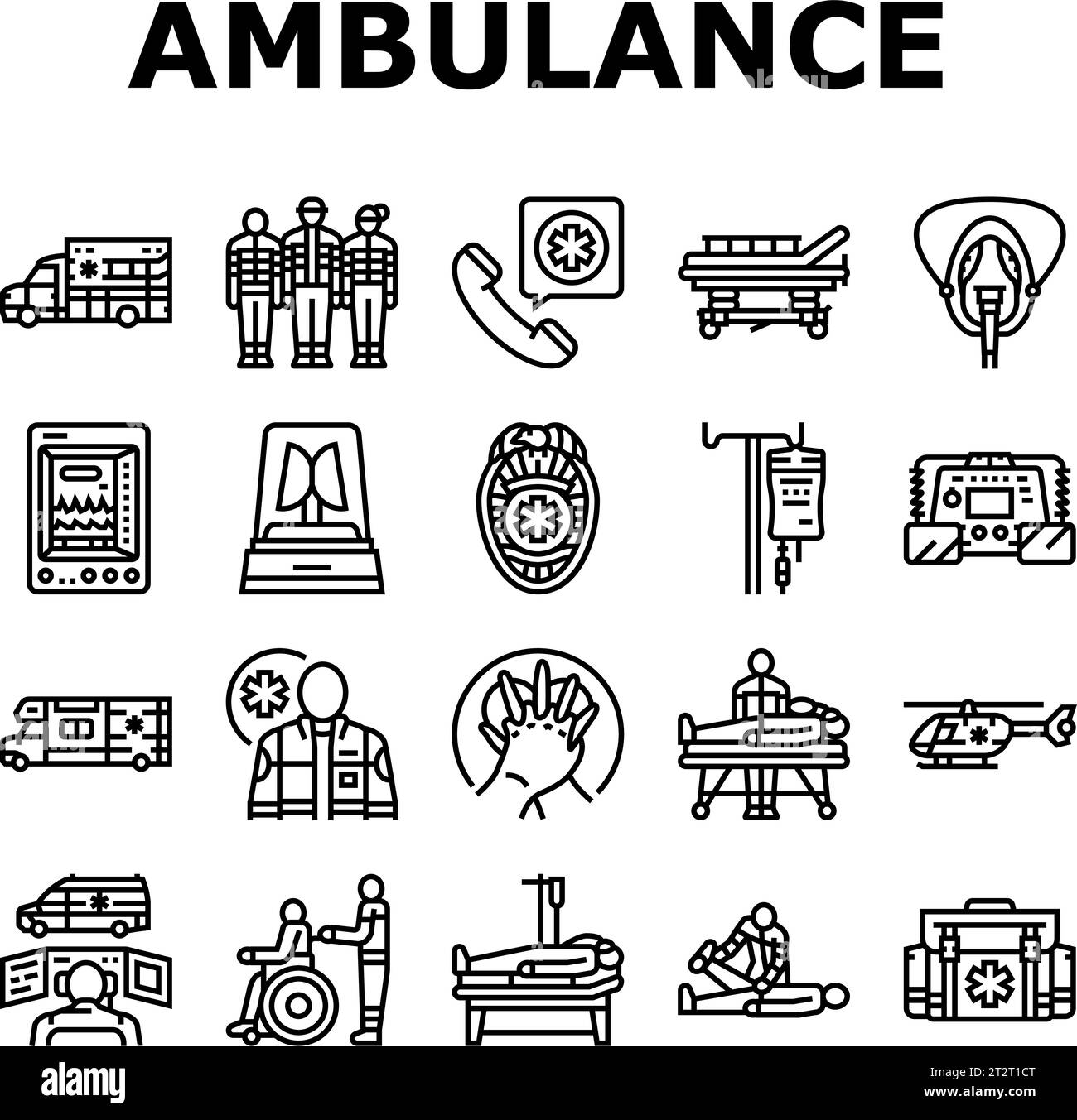 Ambulance car covid Black and White Stock Photos & Images - Alamy