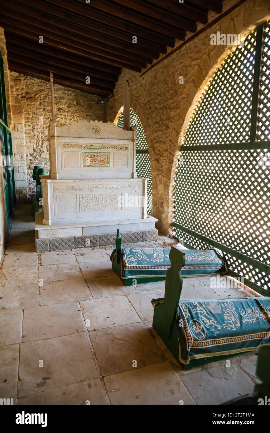 Tomb of Mohammed Aunt. Hala Sultan Tekke mosque, Larnaca, Cyprus Stock ...
