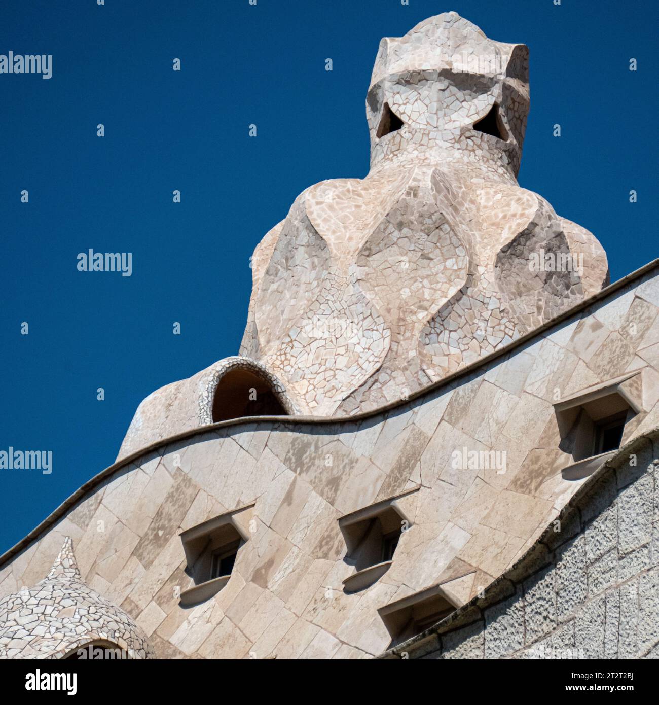Details of the work of a genius called Gaudi in Barcelona Stock Photo ...
