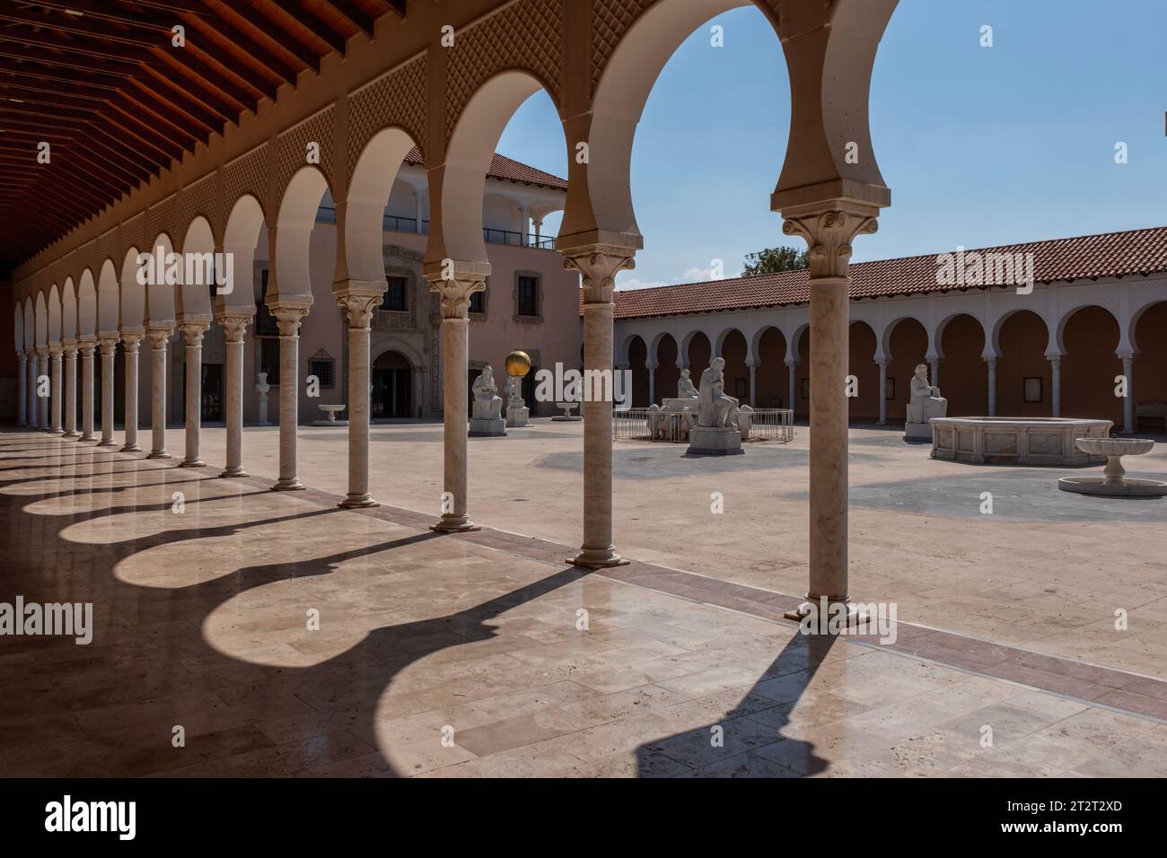 Caesarea, Israel - October 17, 2023: Moorish-style courtyard of the ...