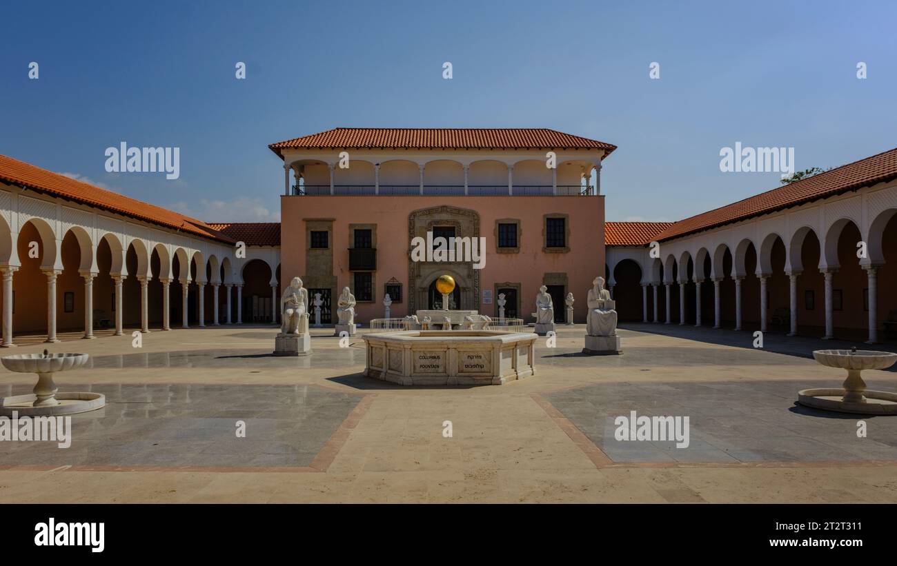 Caesarea, Israel - October 17, 2023: Moorish-style courtyard of the ...