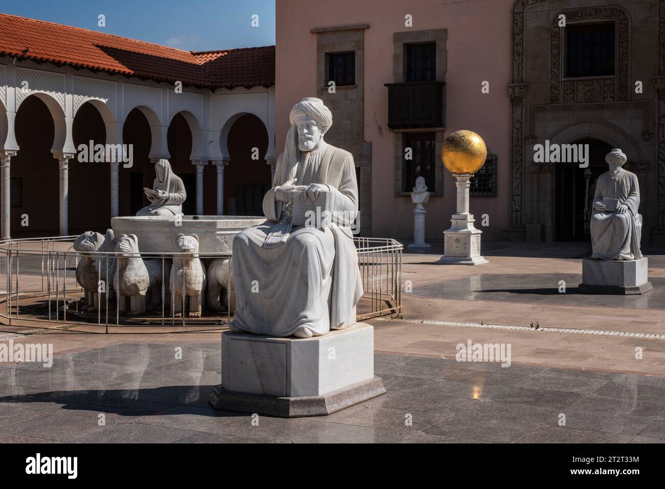 Caesarea, Israel - October 17, 2023: Moorish-style courtyard of the ...