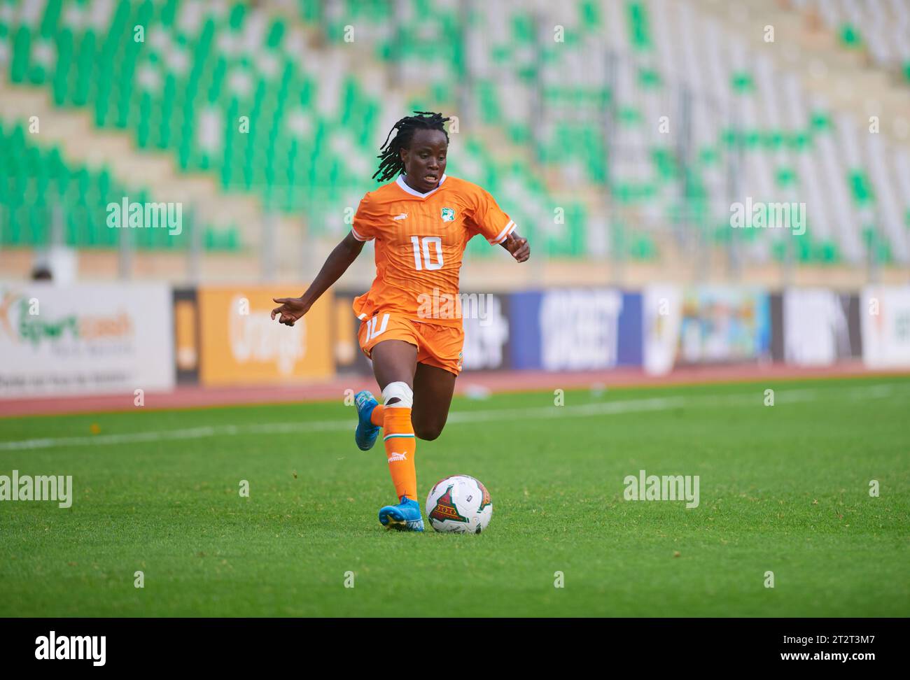 N'guessan Koko Ange attacking the ball Stock Photo - Alamy