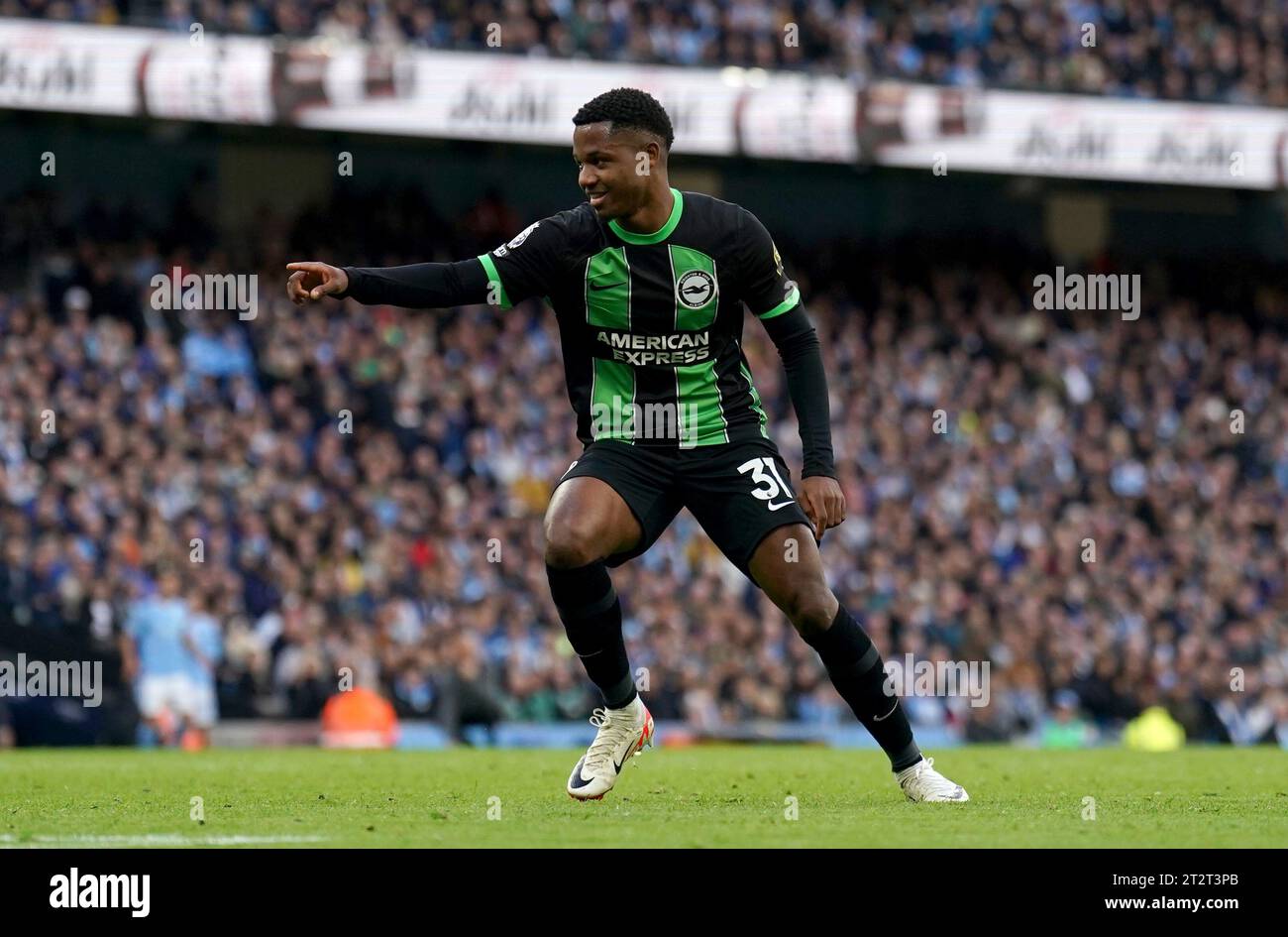 Brighton and Hove Albion's Ansu Fati celebrates scoring their side's ...