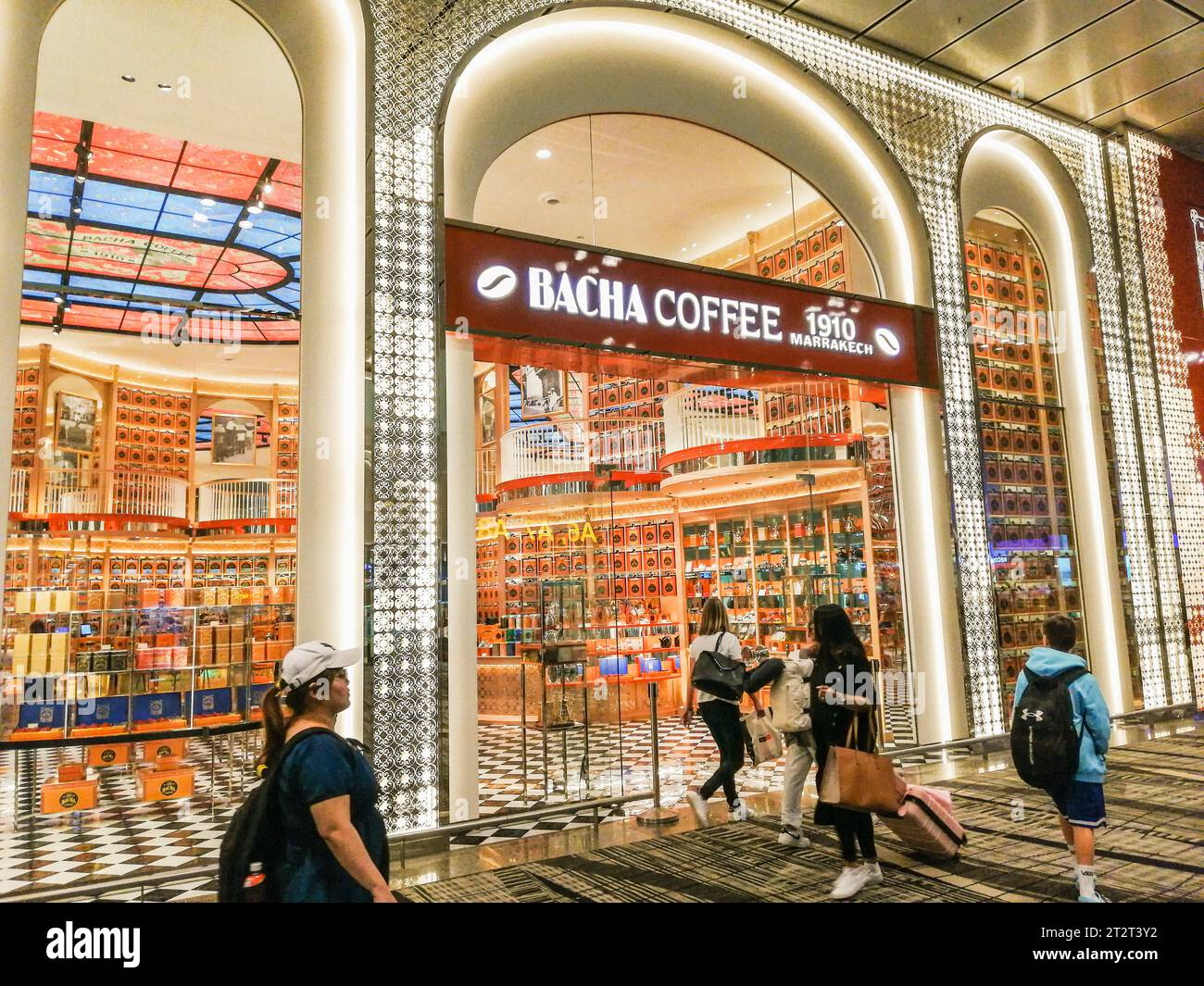 Singapore, Changi airport, Bacha coffee shop Stock Photo - Alamy