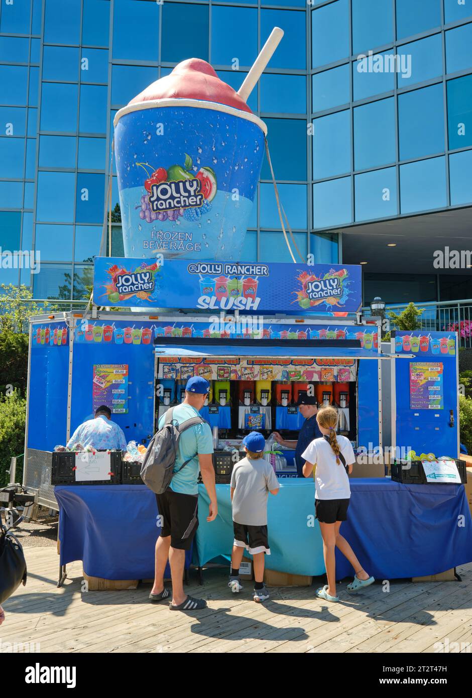Jolly Rancher slush stand on Halifax boardwalk Stock Photo - Alamy
