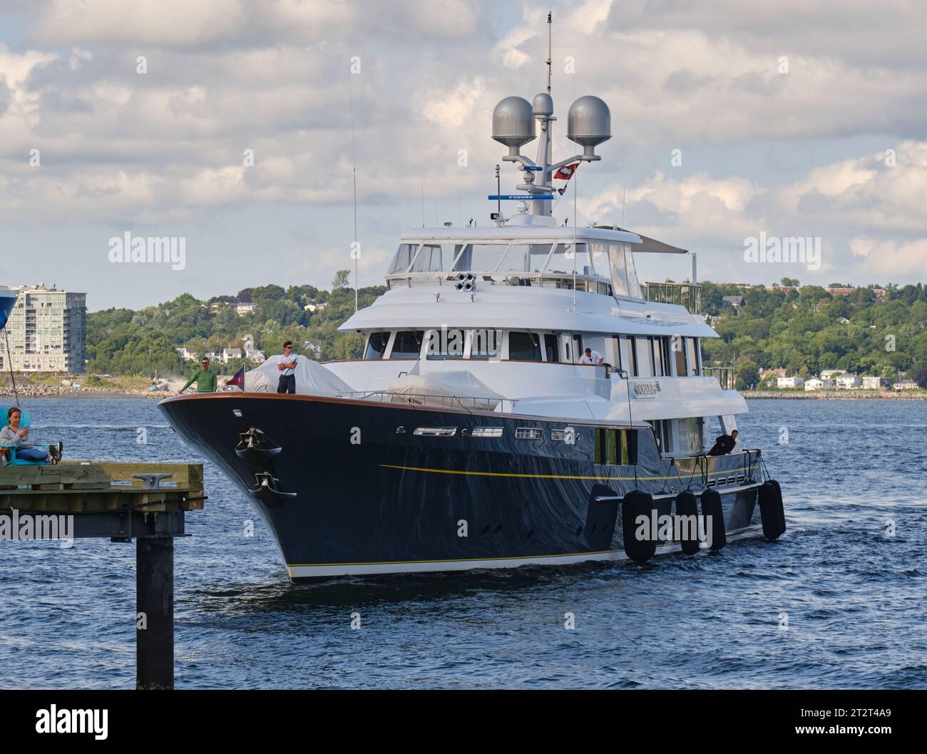 CALLIOPE YACHT arriving in Halifax harbour Stock Photo - Alamy