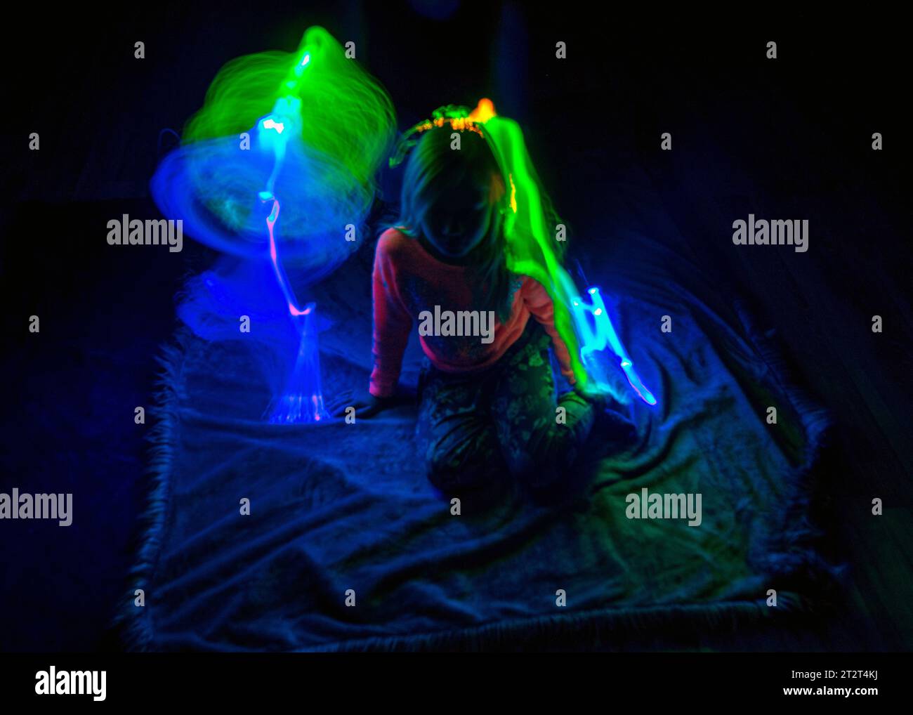 beautiful and colorful light paintings, abstract light lines and human ...