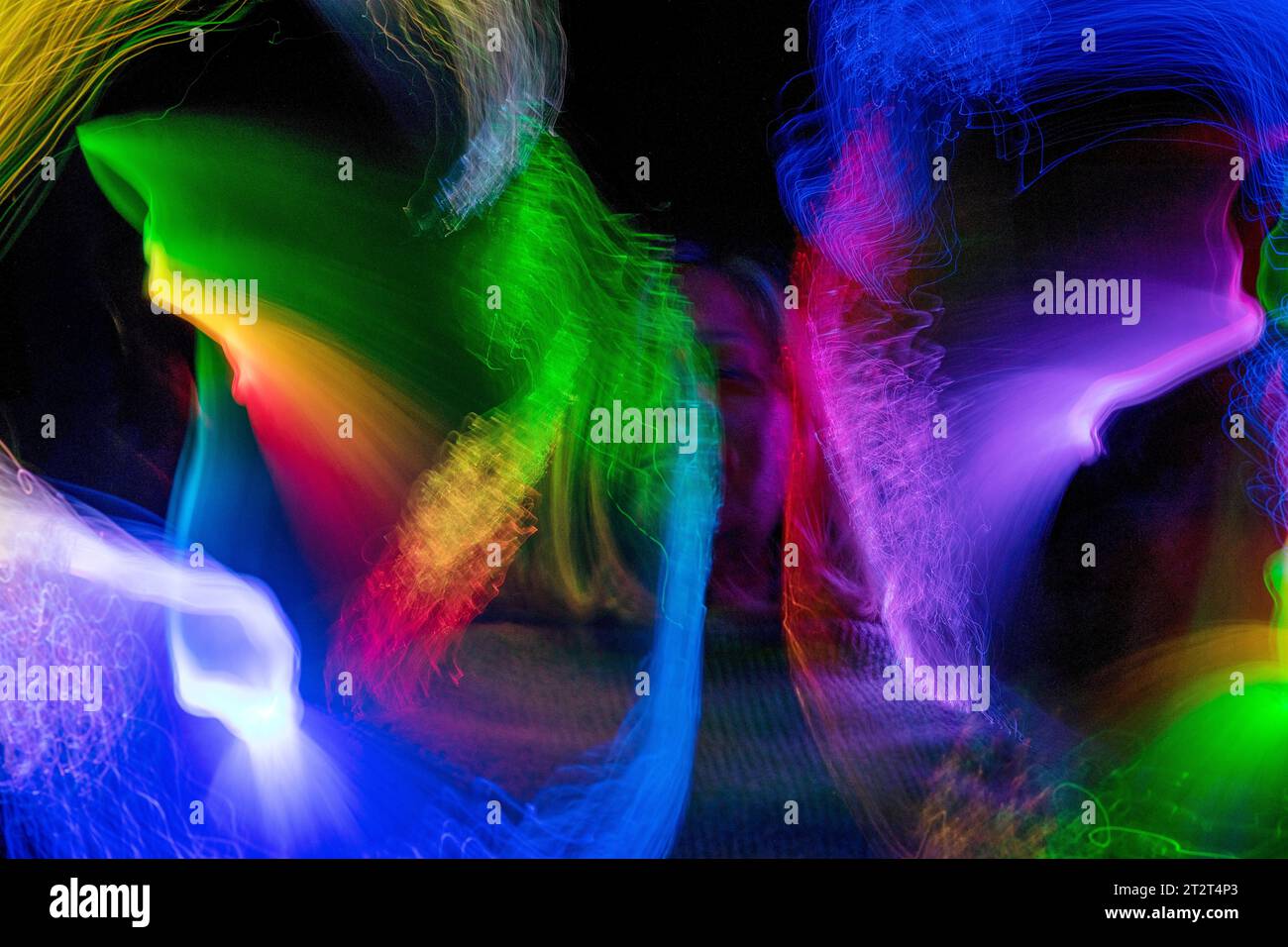 light fantasies, fuzzy, beautiful and colorful light paintings ...