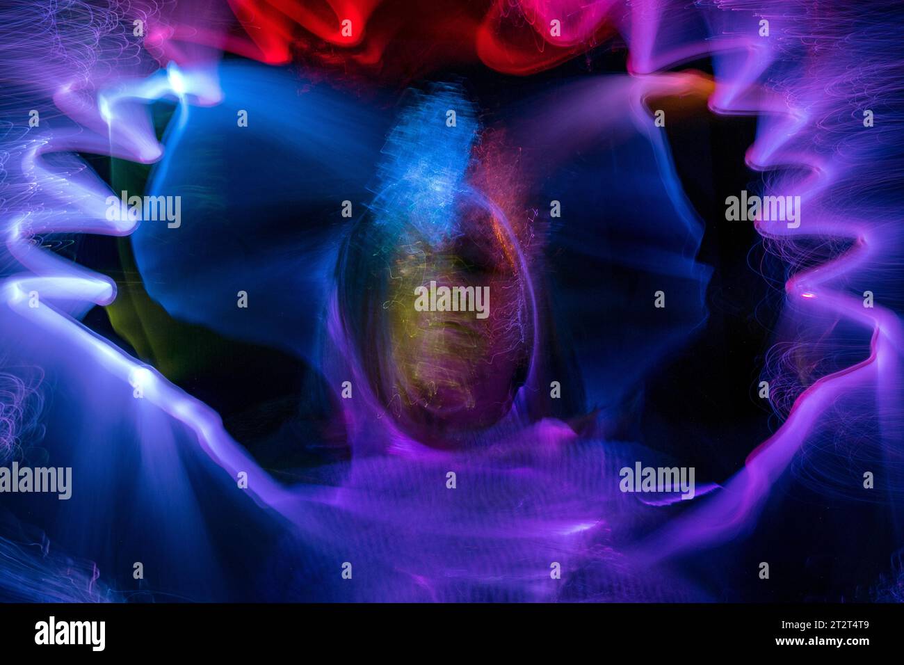 light fantasies, fuzzy, beautiful and colorful light paintings ...