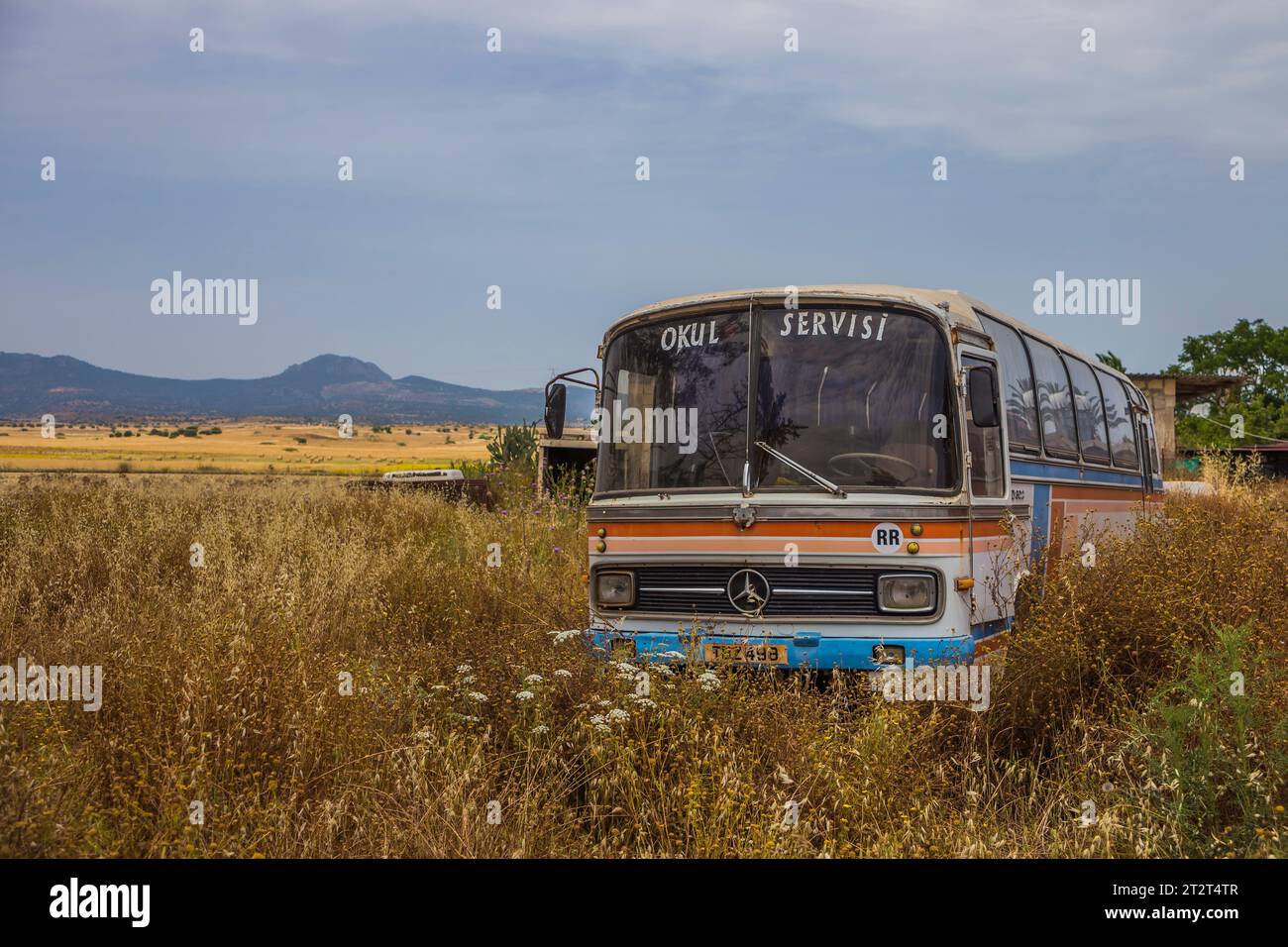 21.05.2019. Northern Cyprus, Cayirova. Wreck of Mercedes O302 Stock ...