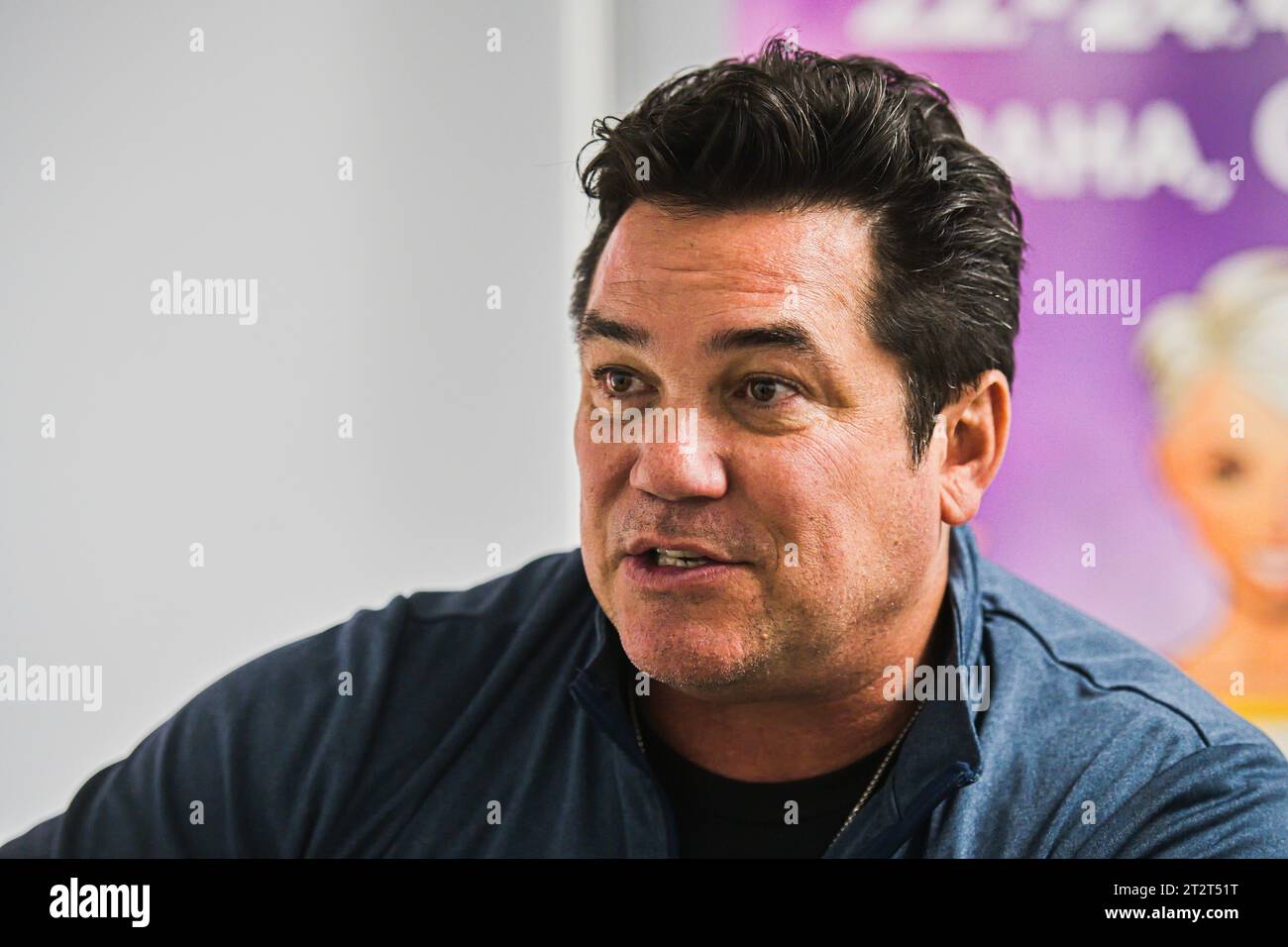 Brno, Czech Republic. 21st Oct, 2023. American actor Dean Cain speaks ...