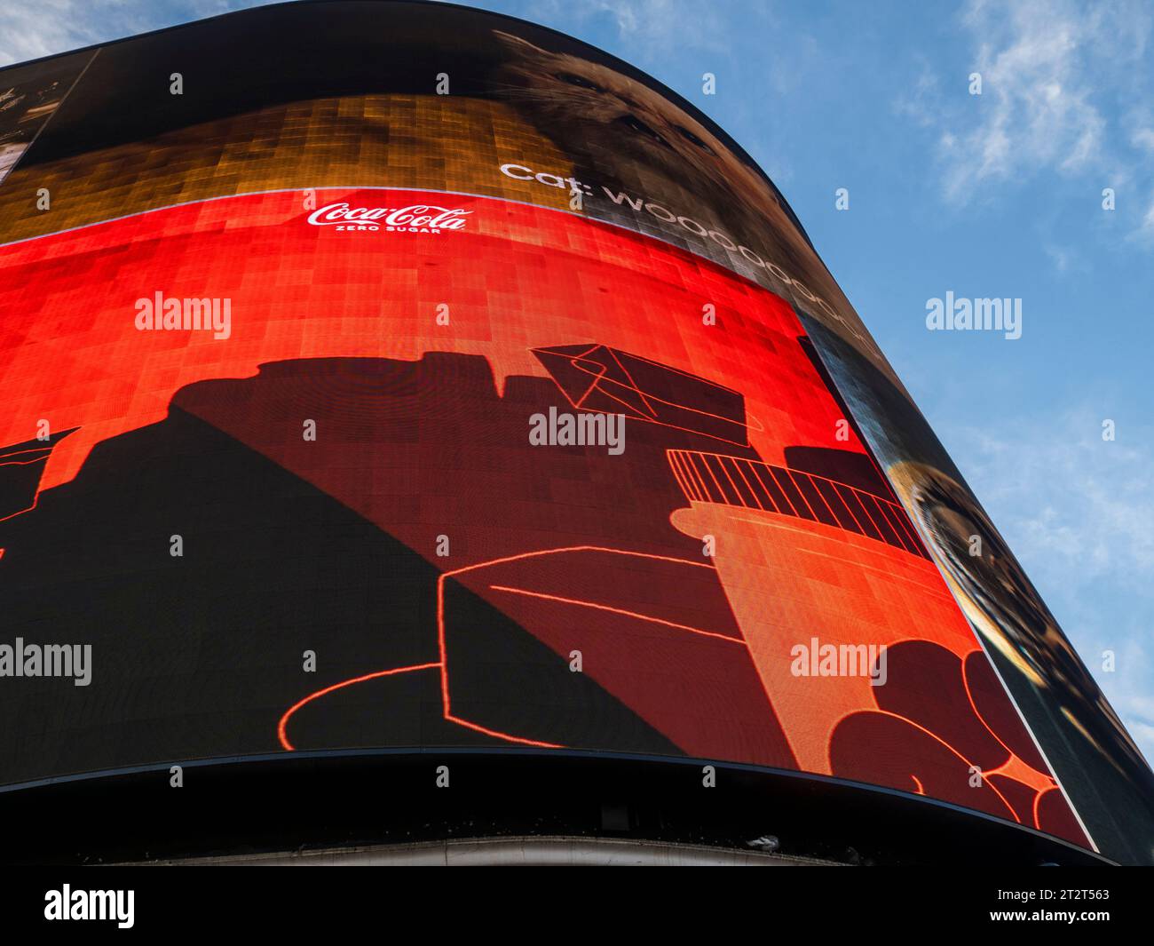 Coca Cola Zero Sugar Advertisement, Piccadilly Circus, London, England ...